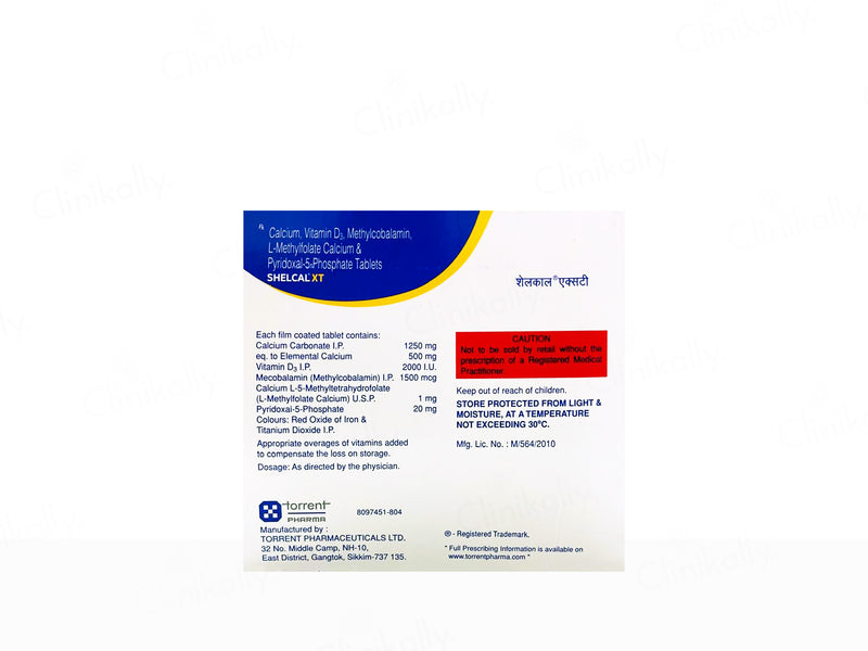 Buy Shelcal XT Tablet Online | Clinikally