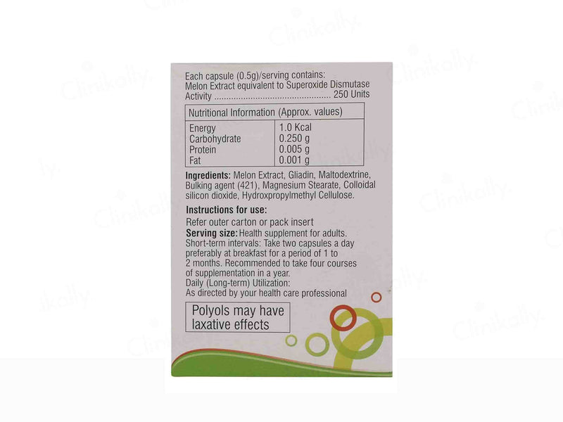 Buy Sodox Antioxidant Capsule Online at Best Price | Clinikally