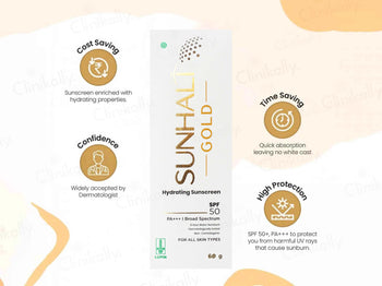 Buy Sunhalt Gold Hydrating Sunscreen SPF 50 PA+++ Online at Best Price ...