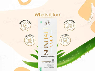 Buy Sunhalt Gold Hydrating Sunscreen SPF 50 PA+++ Online at Best Price ...