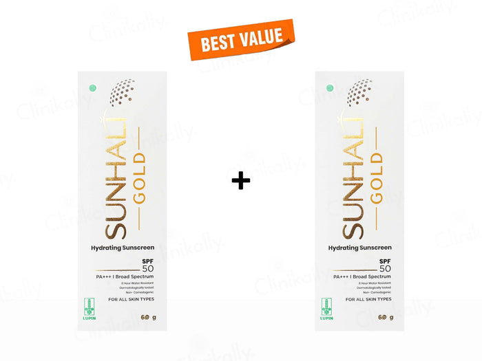 Buy Sunhalt Gold Hydrating Sunscreen SPF 50 PA+++ Online at Best Price ...
