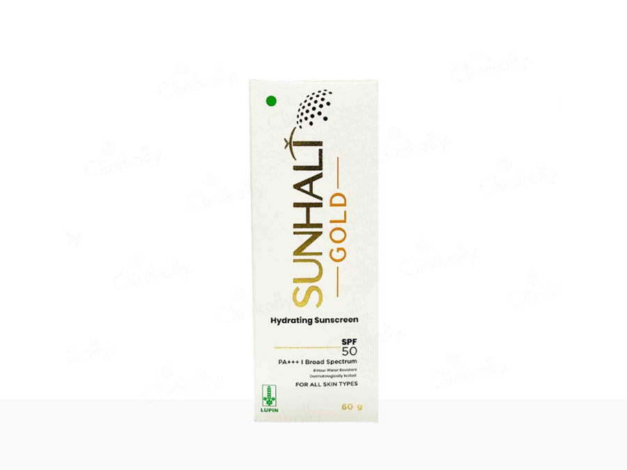 Buy Sunhalt Gold Hydrating Sunscreen SPF 50 PA+++ Online | Clinikally