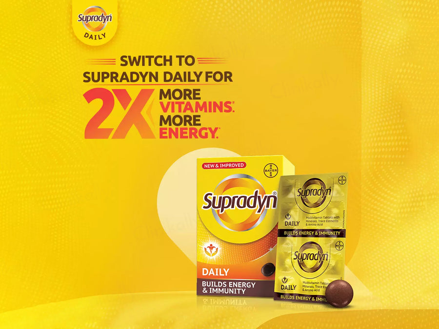Buy Supradyn Daily Multivitamin Tablet For Energy & Immunity Online at ...
