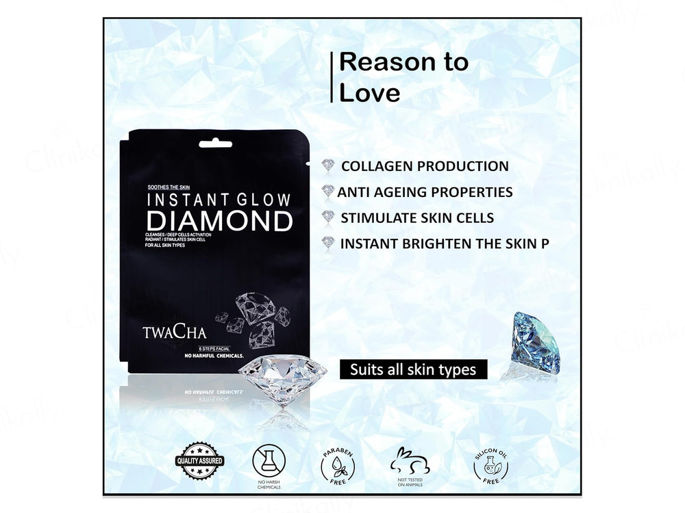 Buy TWACHA Instant Glow Diamond Facial Kit Online | Clinikally
