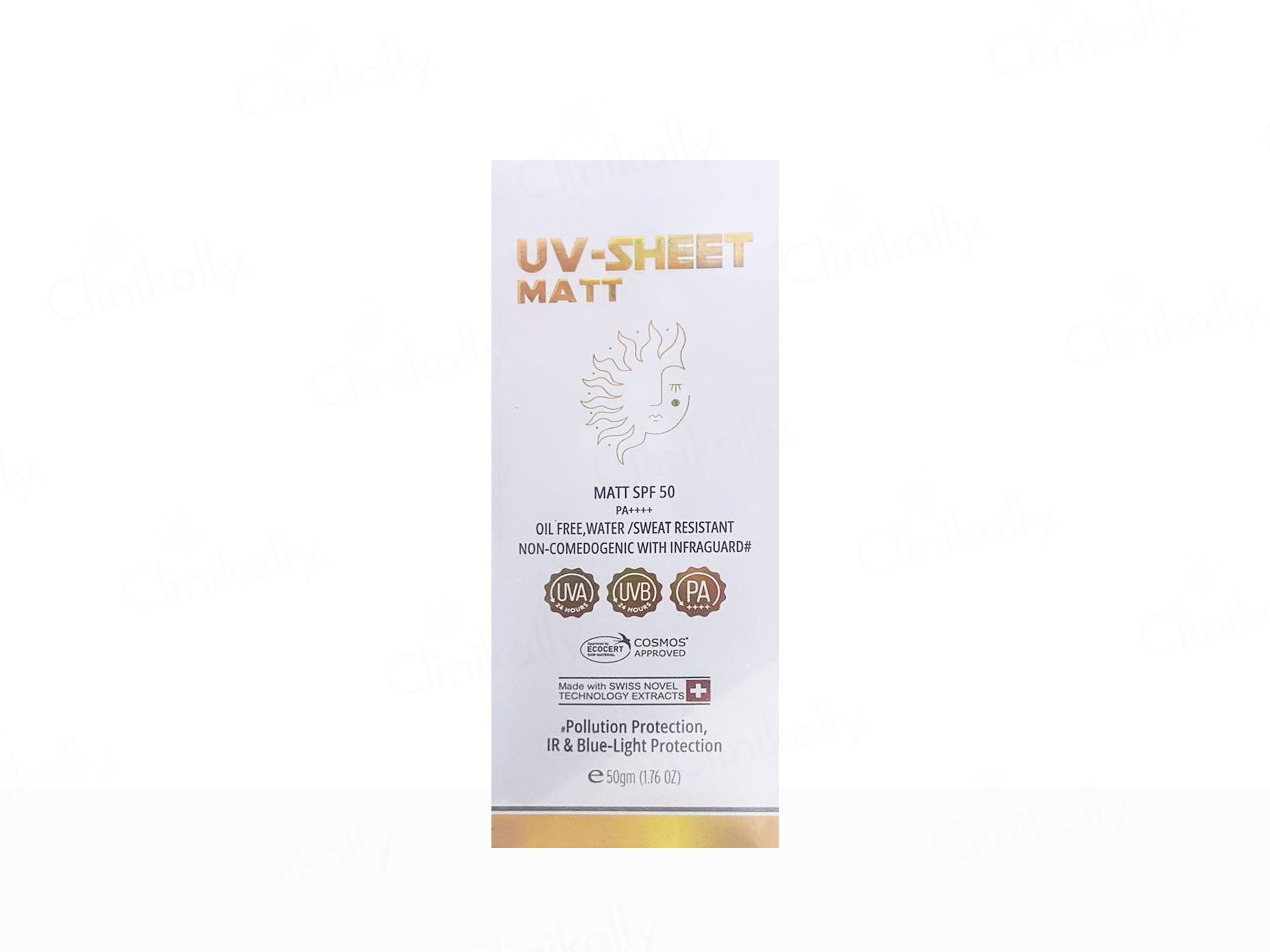 Buy UV-Sheet Matt Sunscreen SPF 50 PA++++ Online at Best Price | Clinikally