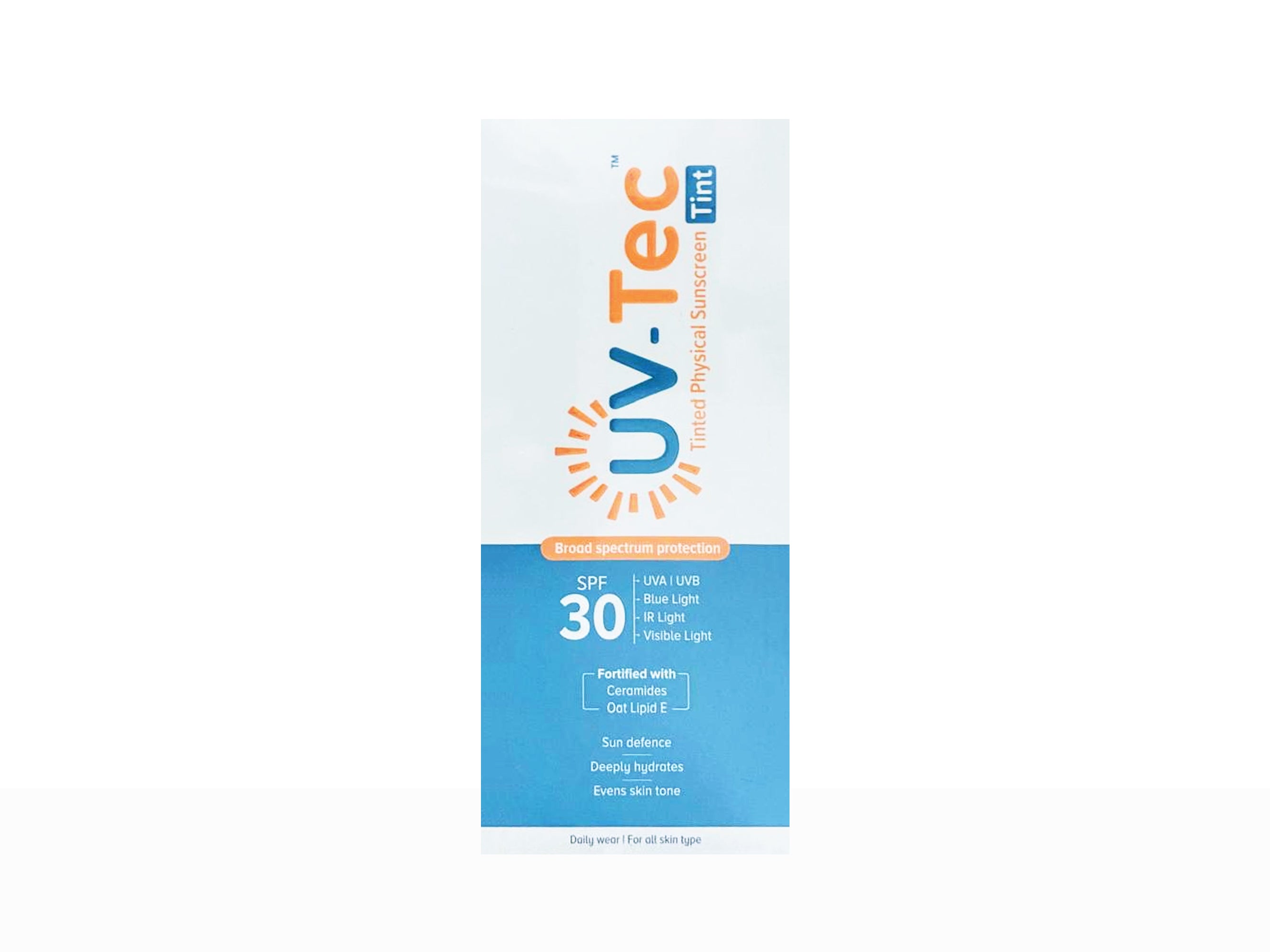 Buy UV-Tec Tint Physical Sunscreen SPF 30 Online at Best Price | Clinikally