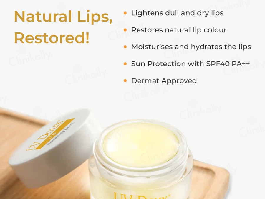 Buy UV Doux Lip Lightening Balm SPF 40 PA++ Online at Best Price | Clinikally