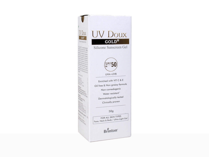 Buy UV Doux Gold Silicone Sunscreen Gel SPF 50 PA+++ Online at Best ...