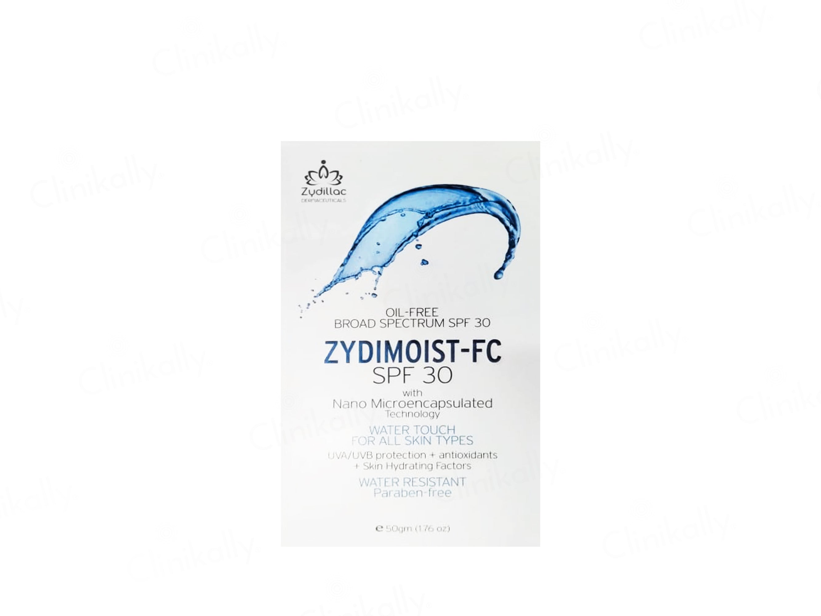 Buy Zydimoist-FC Oil-Free Nano Microencapsulated Water Touch Sunscreen ...