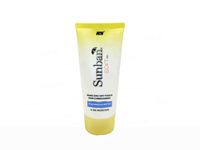 Buy Sunban Soft Gel Nano Zinc Dry-Touch Sunscreen SPF 50+ Online at ...