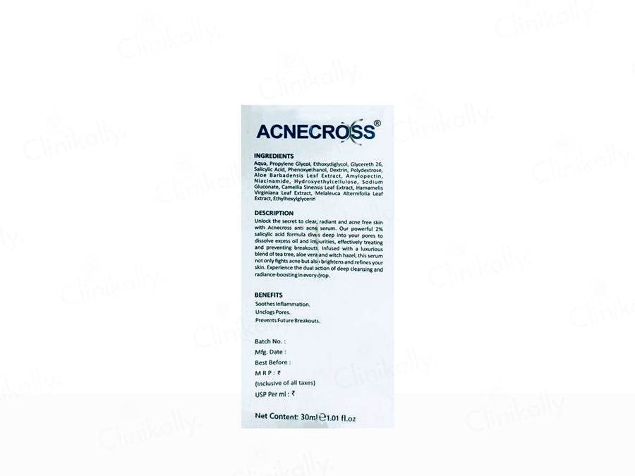 Buy Acnecross Salicylic Acid Pore Refining Serum Online at Best Price ...