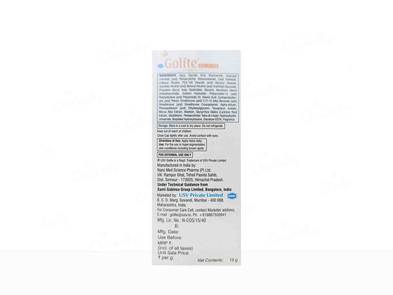 Buy Golite Active Depigmenting Cream Online at Best Price | Clinikally
