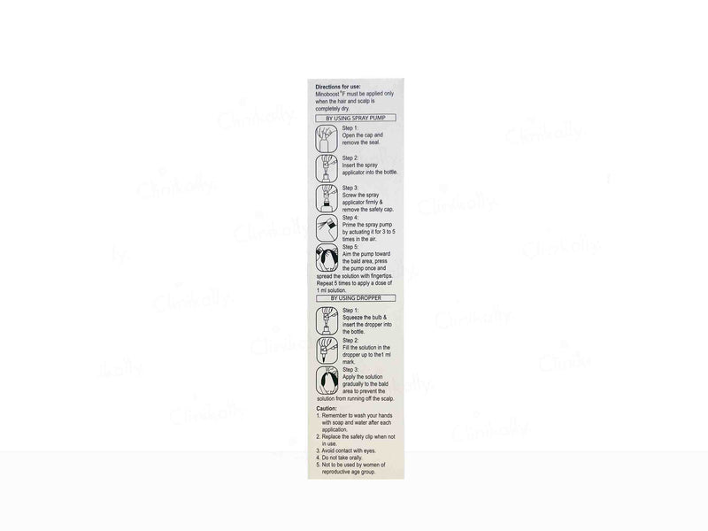 Buy Minoboost F Topical Hair Solution Online | Clinikally