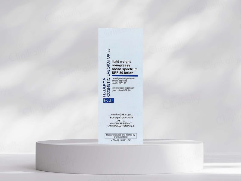 Buy FCL Light Weight Sunscreen Lotion SPF 80 PA++++ Online | Clinikally