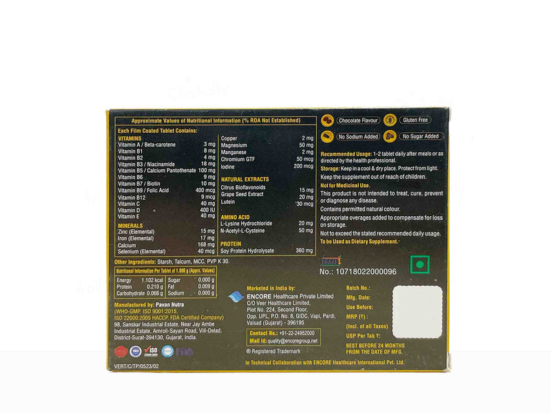 Buy Verilich Hair Growth Tablet - Chocolate Flavour Online at Best ...