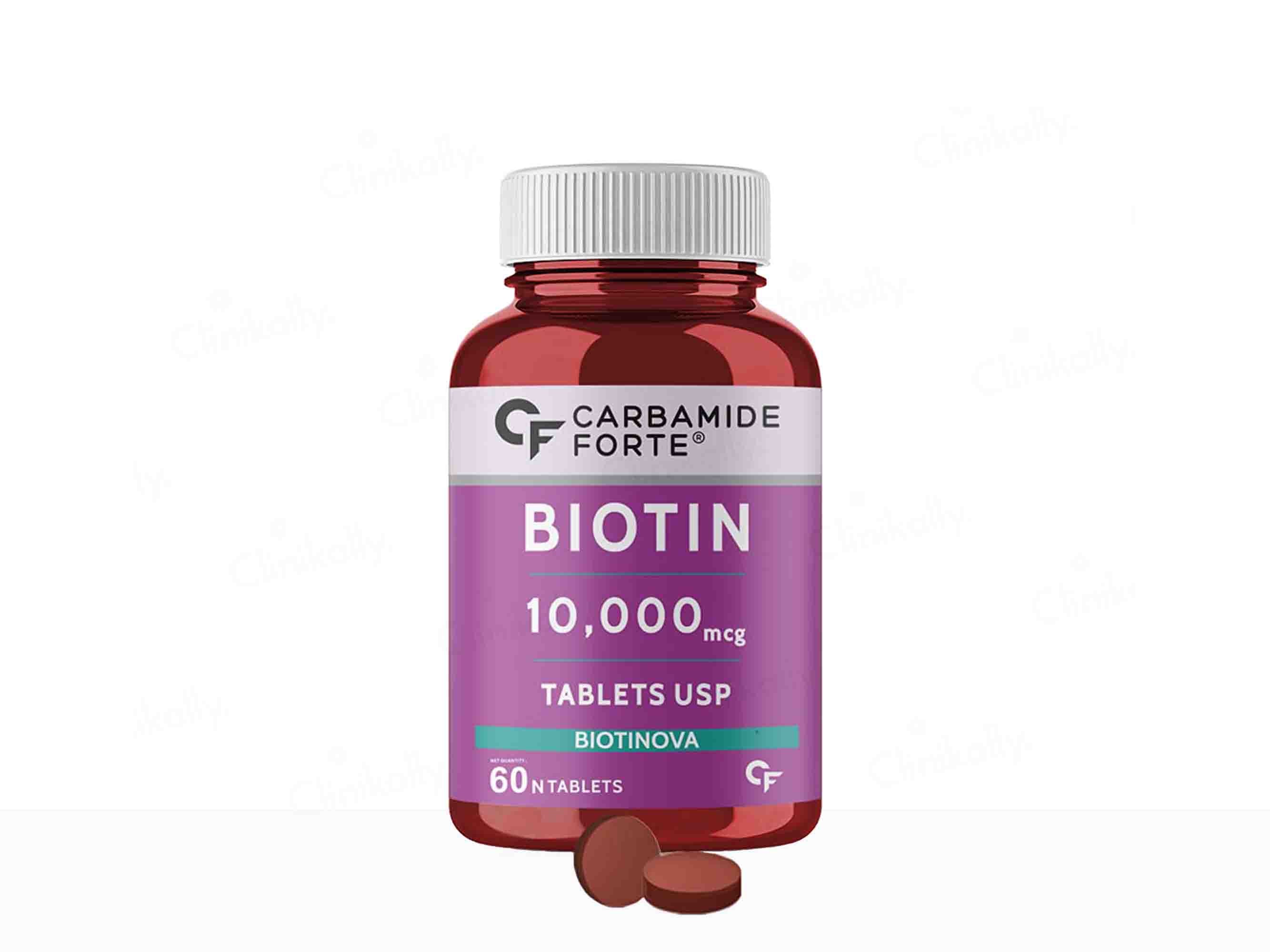 Buy Carbamide Forte Biotin 10000mcg Tablet Online | Clinikally