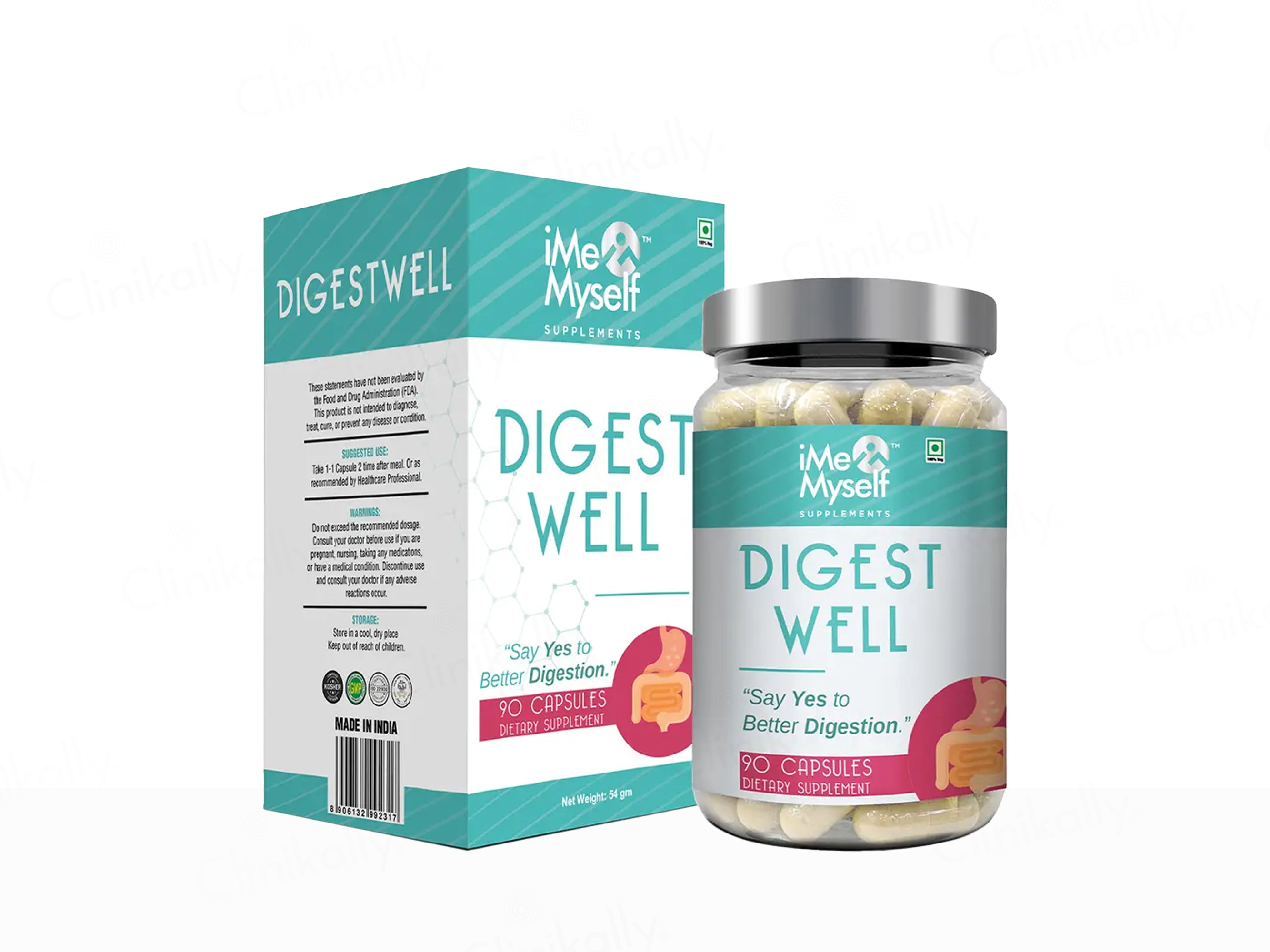 Buy iMeMyself Digest Well Dietary Supplement Vegetarian Capsule Online ...