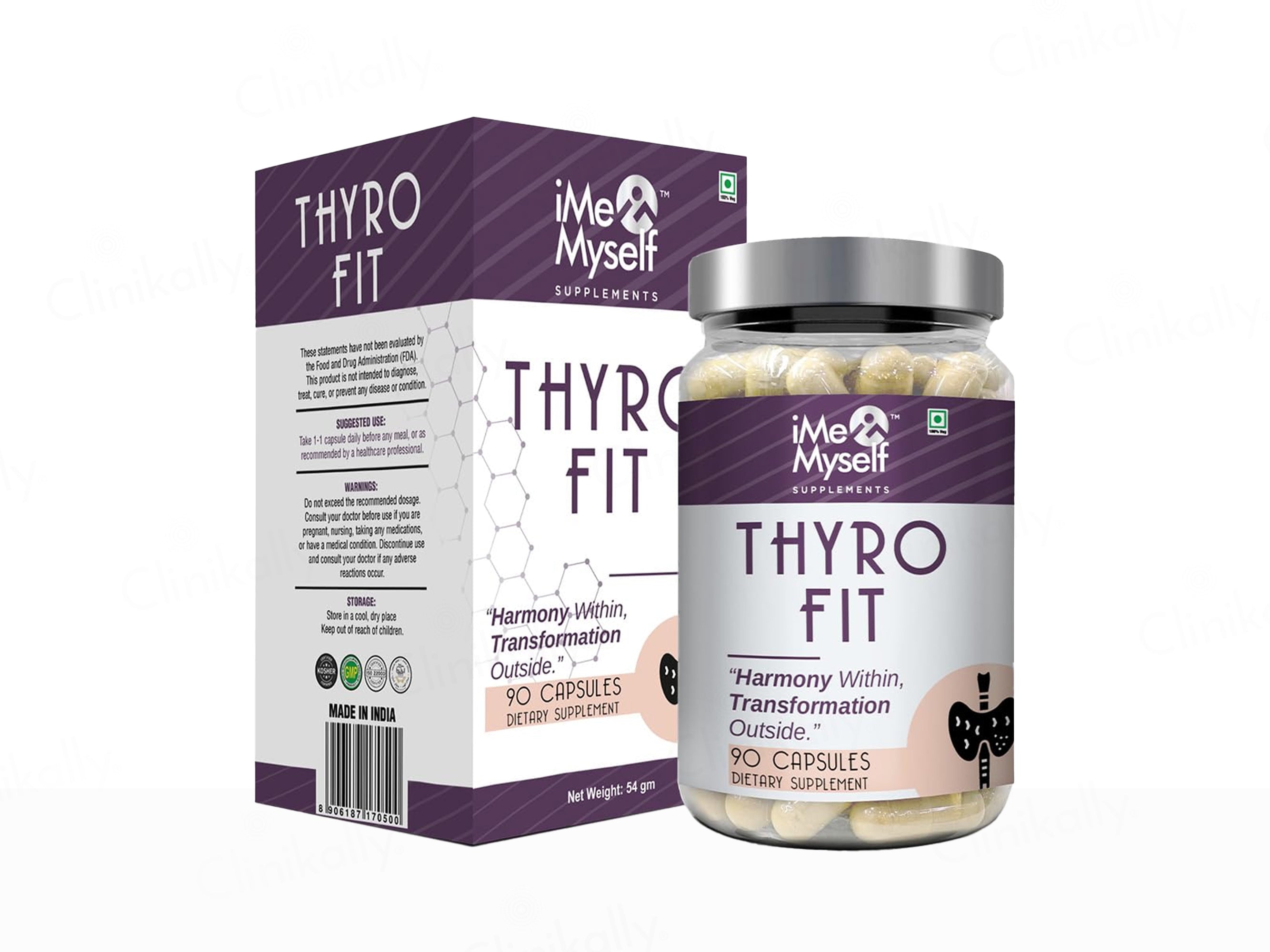 Buy iMeMyself Thyro Fit Dietary Supplement Vegetarian Capsule Online at ...