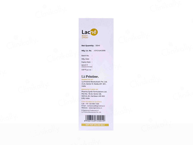 Buy Lacne 360 Acne Treatment Body Spray Online at Best Price | Clinikally
