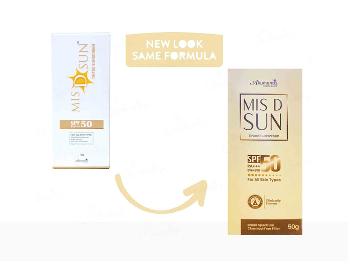 Buy Mis D Sun Tinted Sunscreen SPF 50 PA+++ Online at Best Price ...
