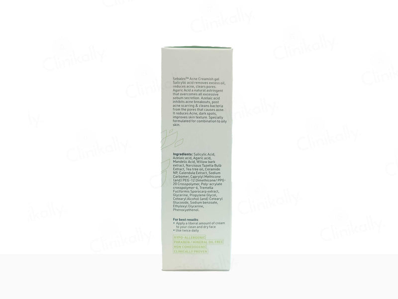 Buy Yuderma Sebalex Acne Creamish Gel Online at Best Price | Clinikally