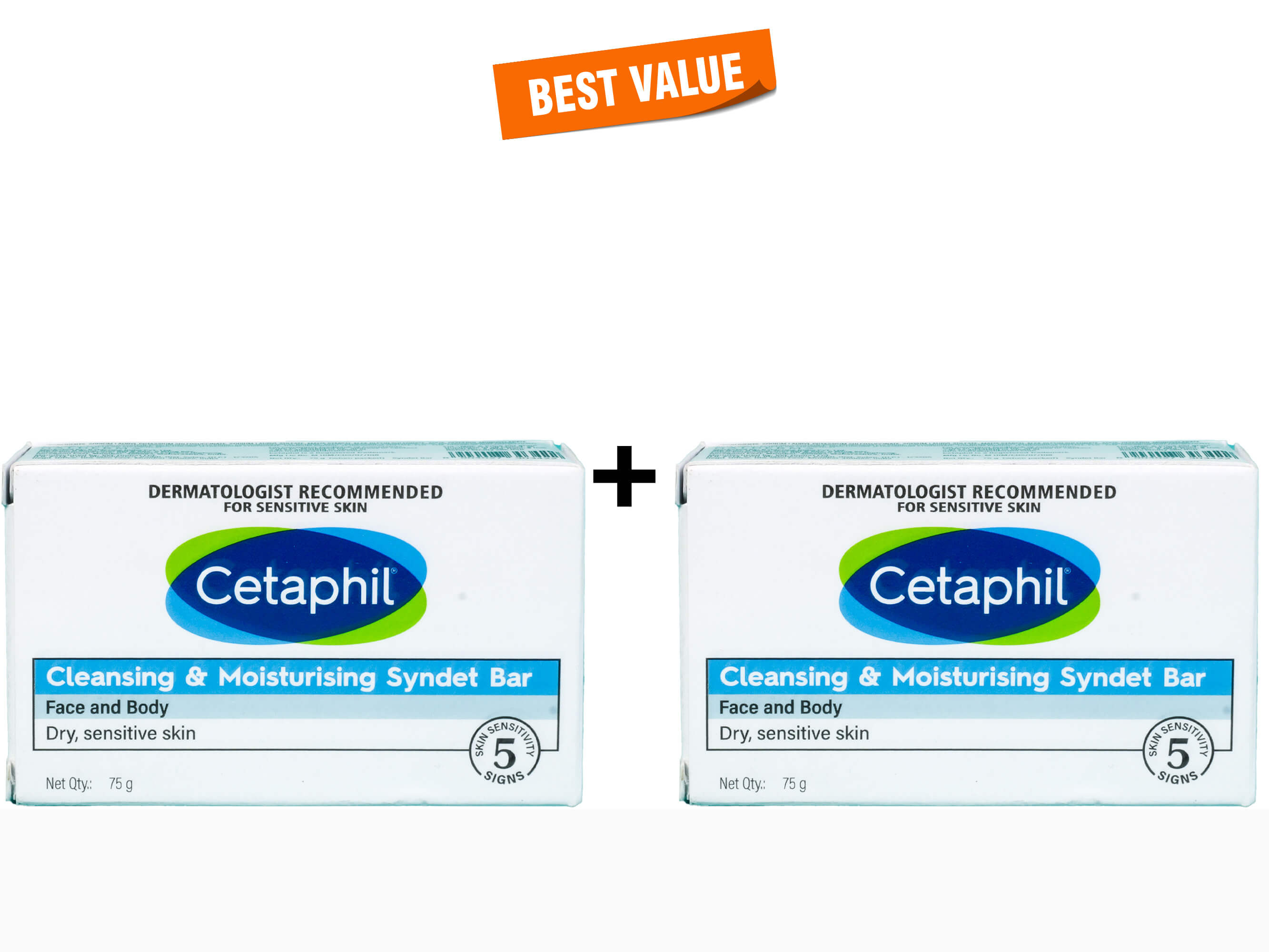 Buy Cetaphil Cleansing & Moisturising Syndet Bar Online | Clinikally