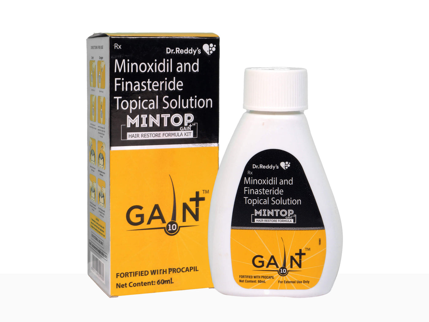 Buy Mintop Gain+ 10 Hair Restore Formula Kit Online | Clinikally