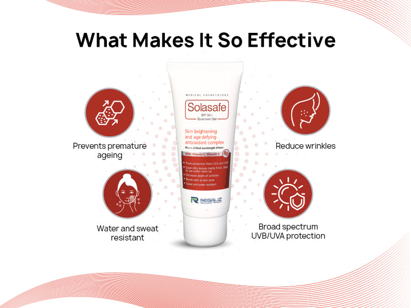 Buy Solasafe SPF 50+ Sunscreen Gel Online | Clinikally