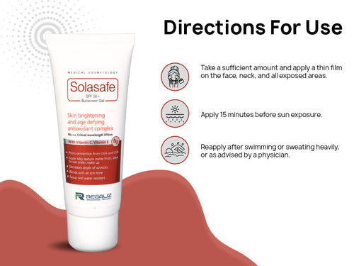 Buy Solasafe SPF 50+ Sunscreen Gel Online | Clinikally
