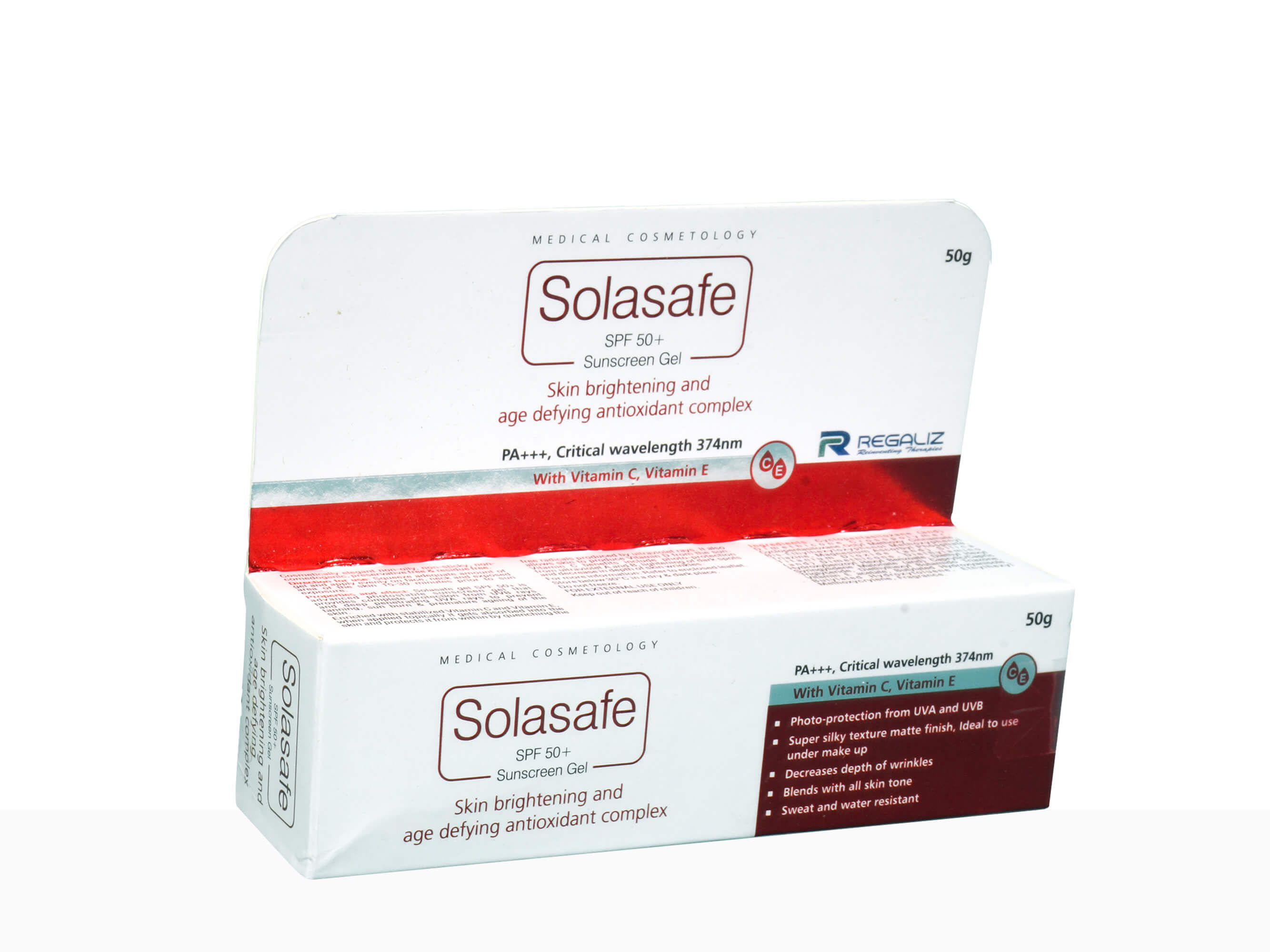 Buy Solasafe SPF 50+ Sunscreen Gel Online | Clinikally