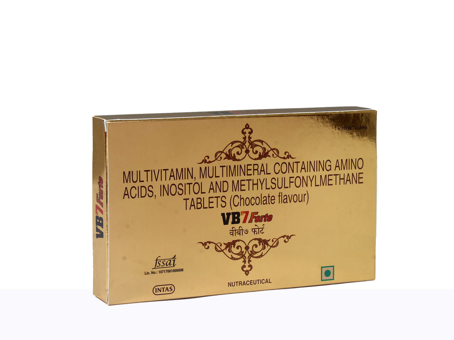 Buy VB7 Forte Tablet (Chocolate Flavour) Online at Best Price | Clinikally