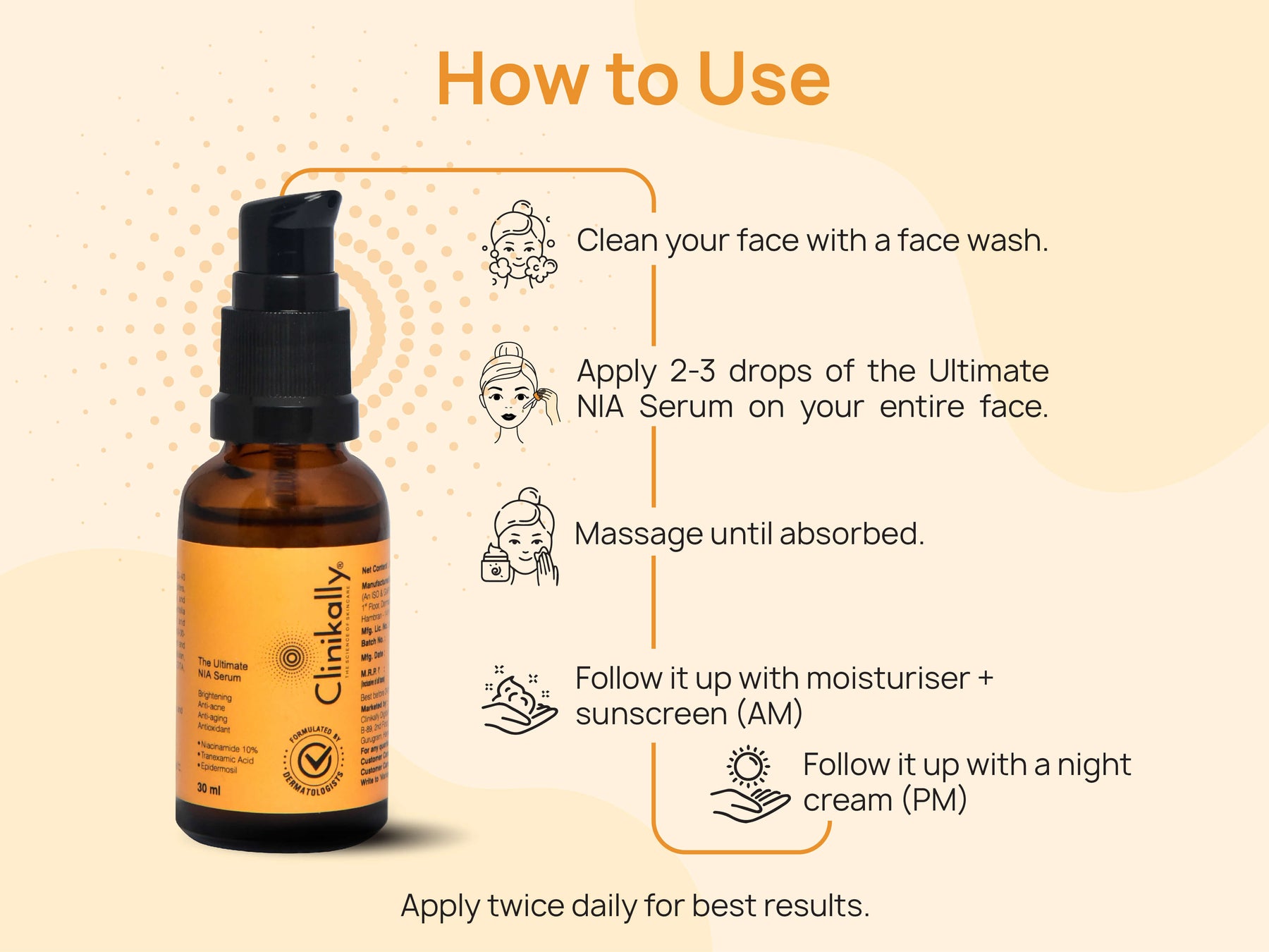 Buy the Ultimate NIA Serum & Pigment Corrector Cream Online | Clinikally